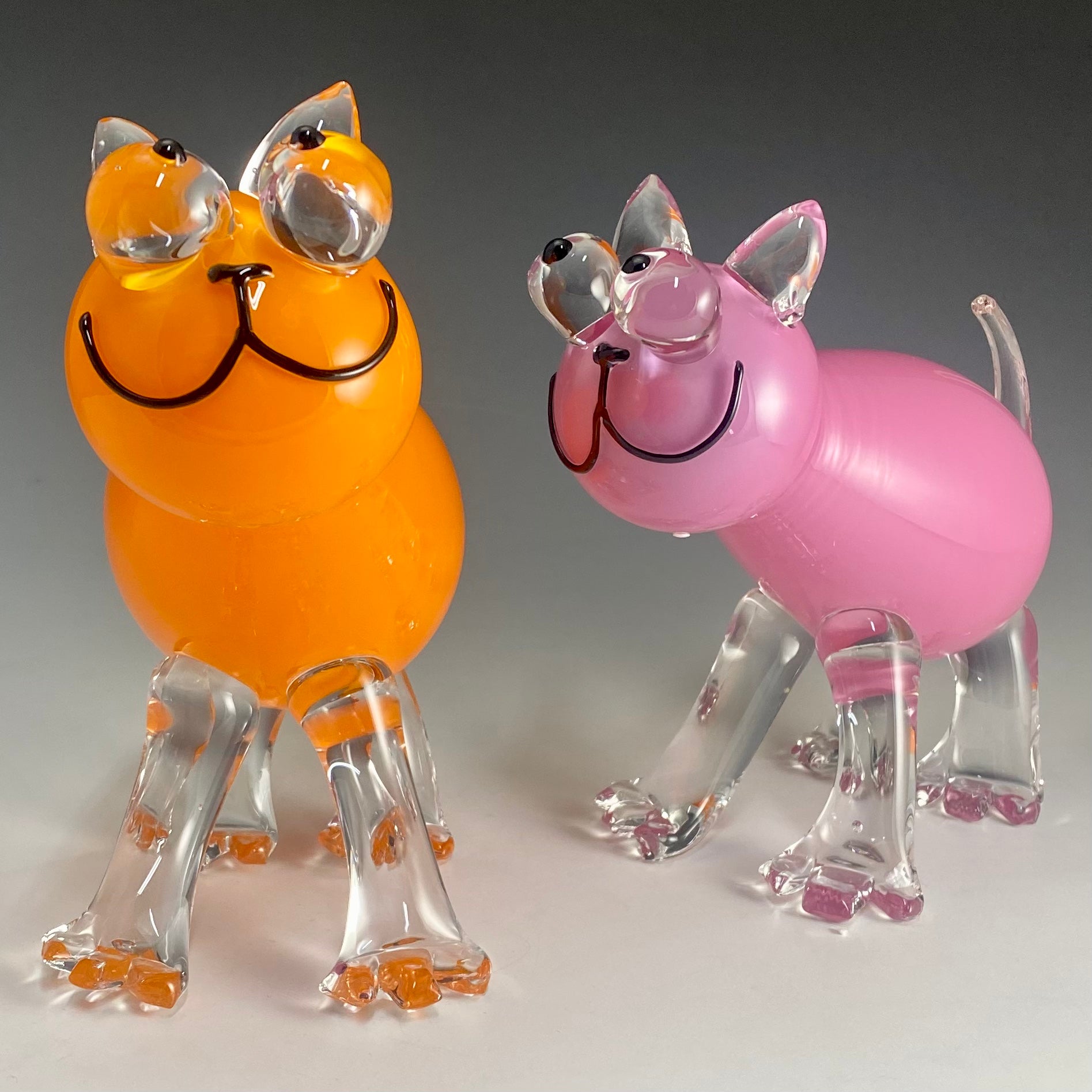 Handblown Glass Cat – The Glass Station Studio and Gallery